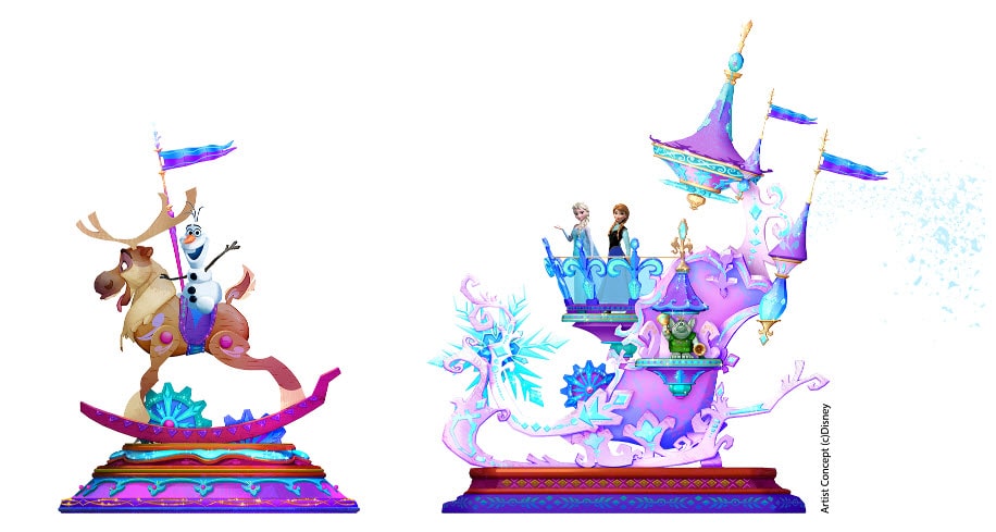 Floats named for Disney Stars on Parade at Disneyland Paris - Travel to ...