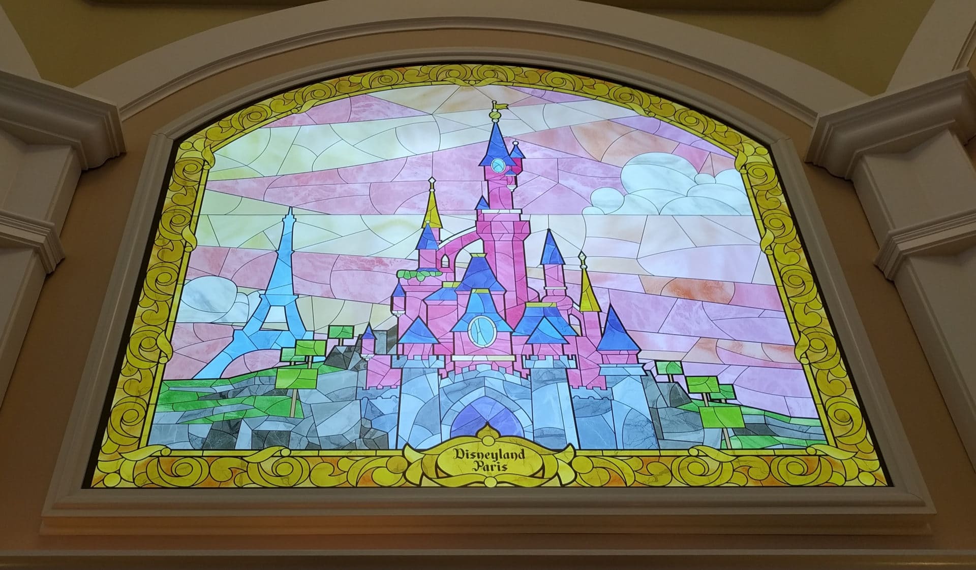 Disney Castle Artwork at Saratoga Springs DVC Preview center - Travel ...