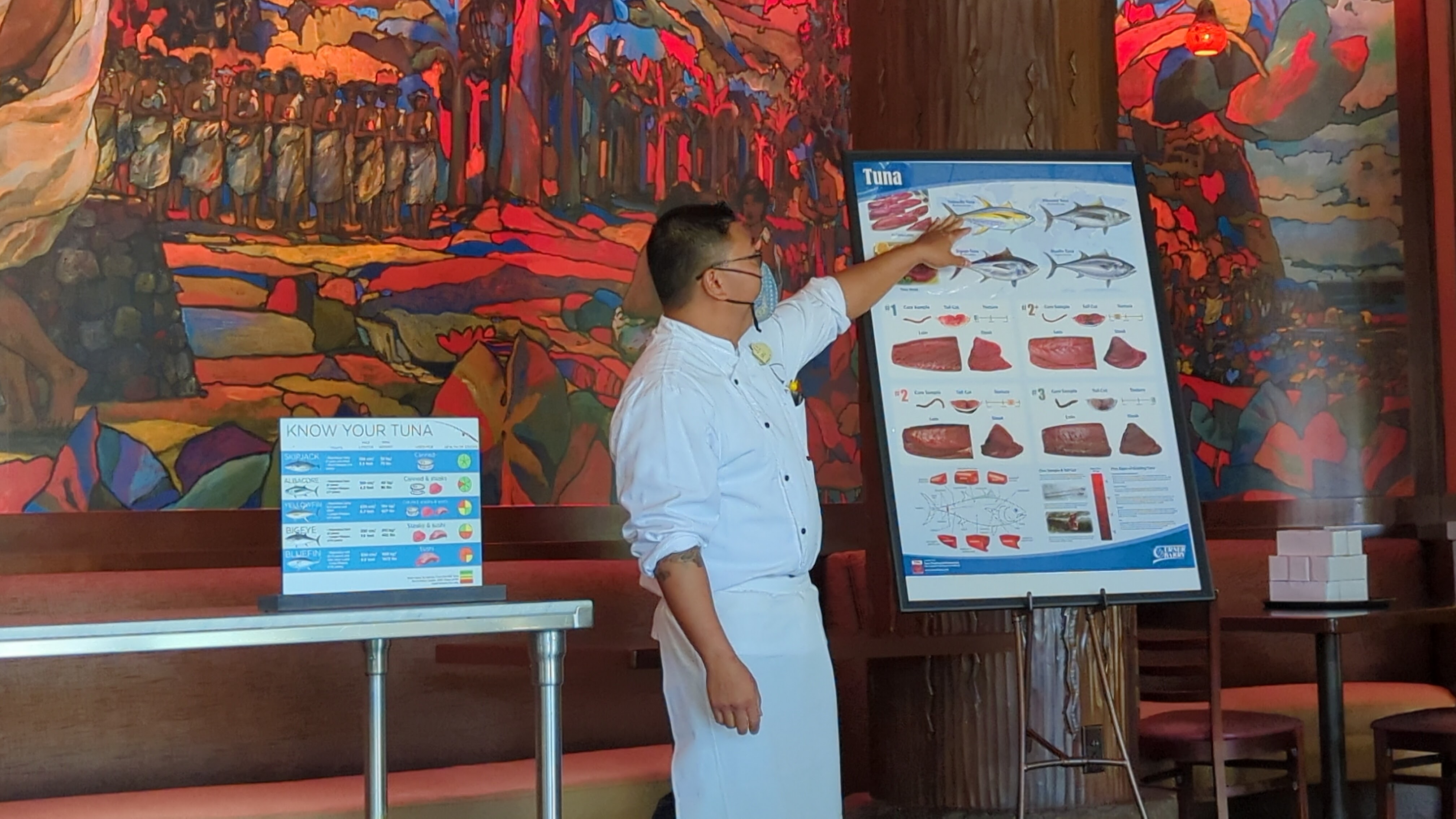 Poke and Sake Chef Demonstration at Disney's Aulani - Travel to the Magic